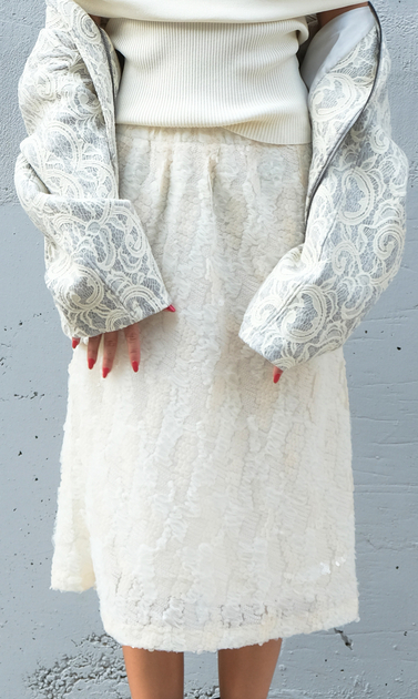 WHITE SEQUIN SKIRT | Trendy Confession