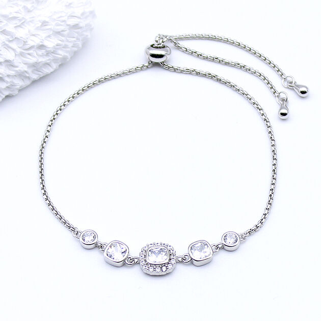 Дамска сребърна гривна | колекция Delicate Silver | Бижута Invoke