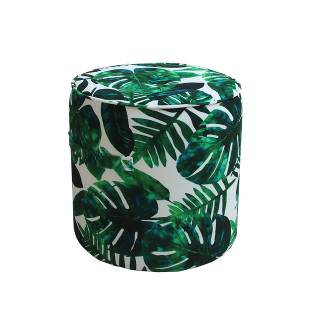 NOMADS STOOL VELVET GREEN WITH PATTERN E1 PRC | Maison.bg - Concept & Objet