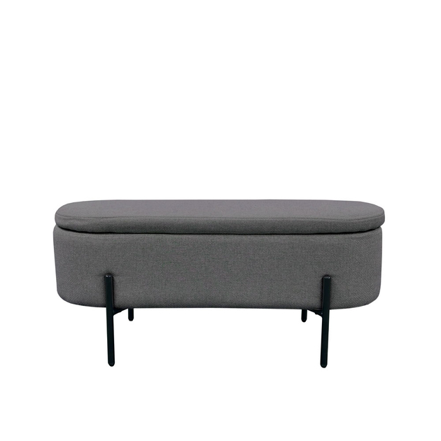 OVAL STOOL FABRIC GREY BLACK E1 PRC | Maison.bg - Concept & Objet