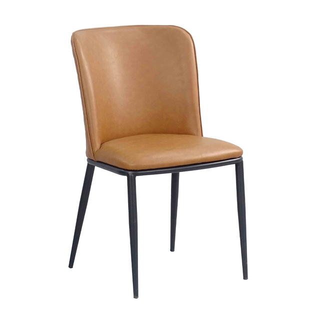 COUTURE CHAIR FABRIC CAMEL METAL BLACK PRC | Maison.bg - Concept & Objet