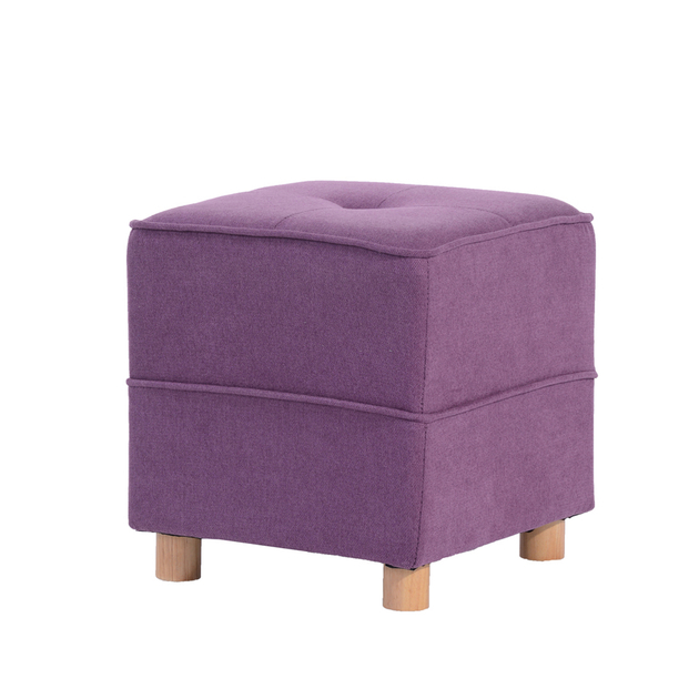 CANDY STOOL FABRIC PURPLE WOOD NATURAL E1 PRC | Maison.bg - Concept & Objet