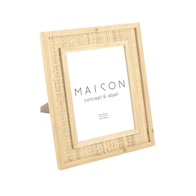 KAMIRA L PHOTO FRAME 32x2x37 RATTAN NATURAL GLASS | Maison.bg - Concept ...