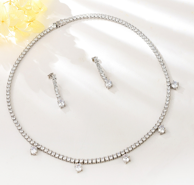 Сребърен комплект с платинено покритие | Колекция Silver Premium ...